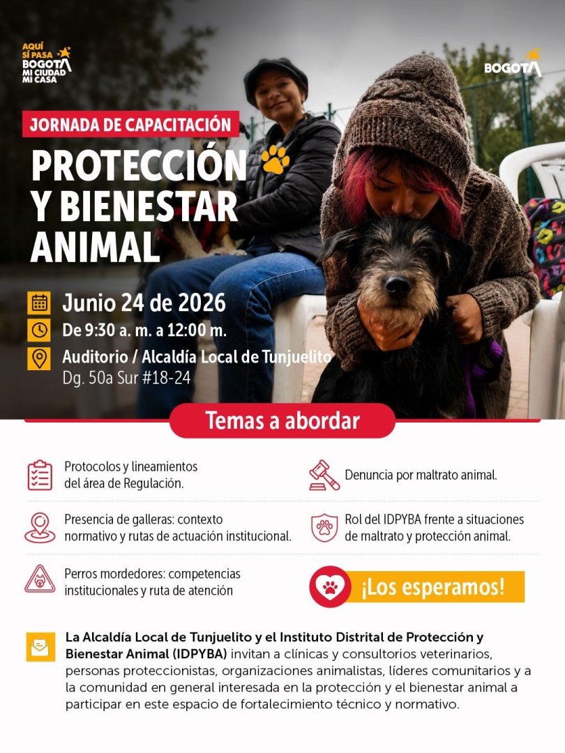 Capacitación en protección y bienestar animal en Tunjuelito ...